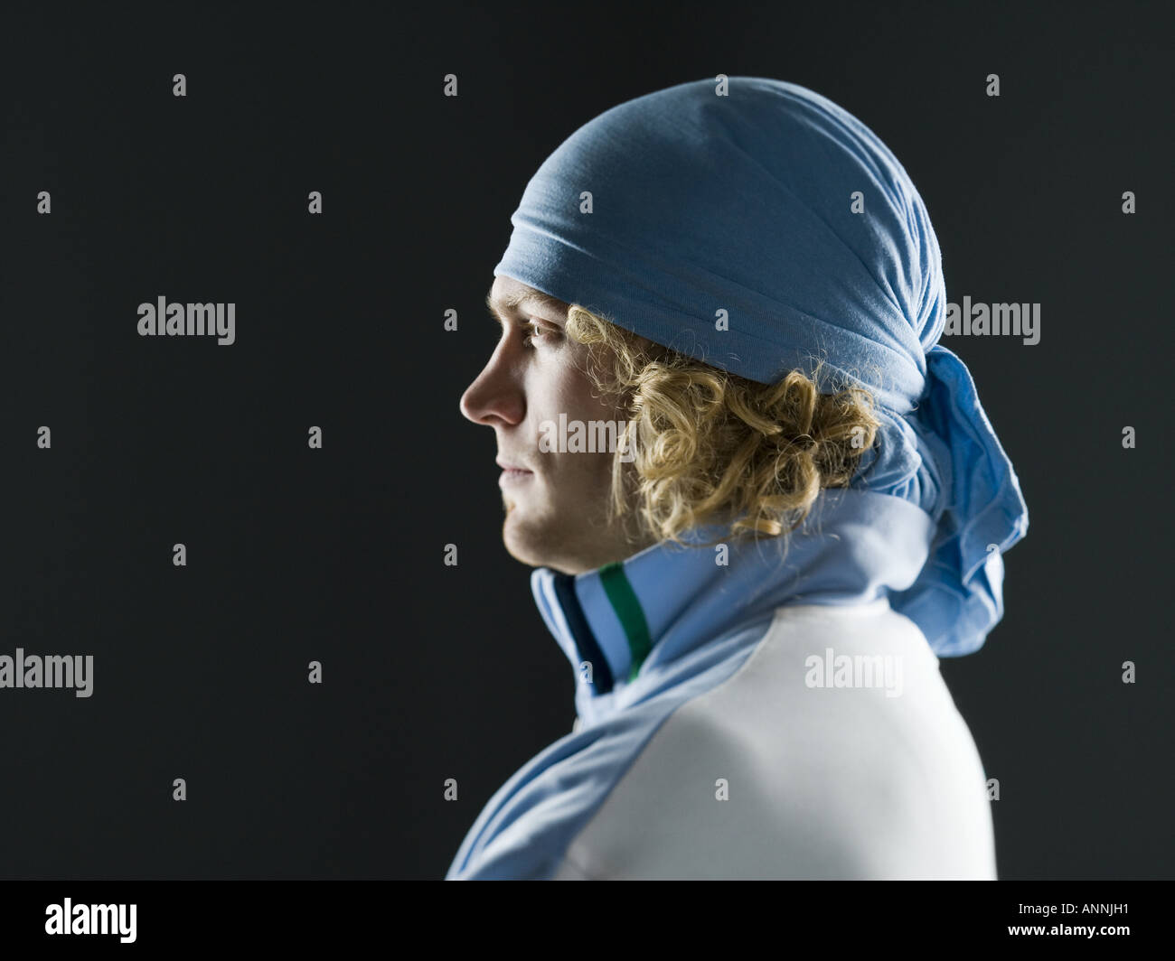 Profile of a young man thinking Stock Photo - Alamy