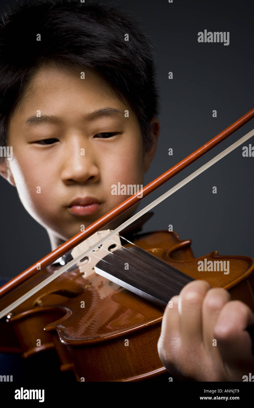 Kid Playing Viola