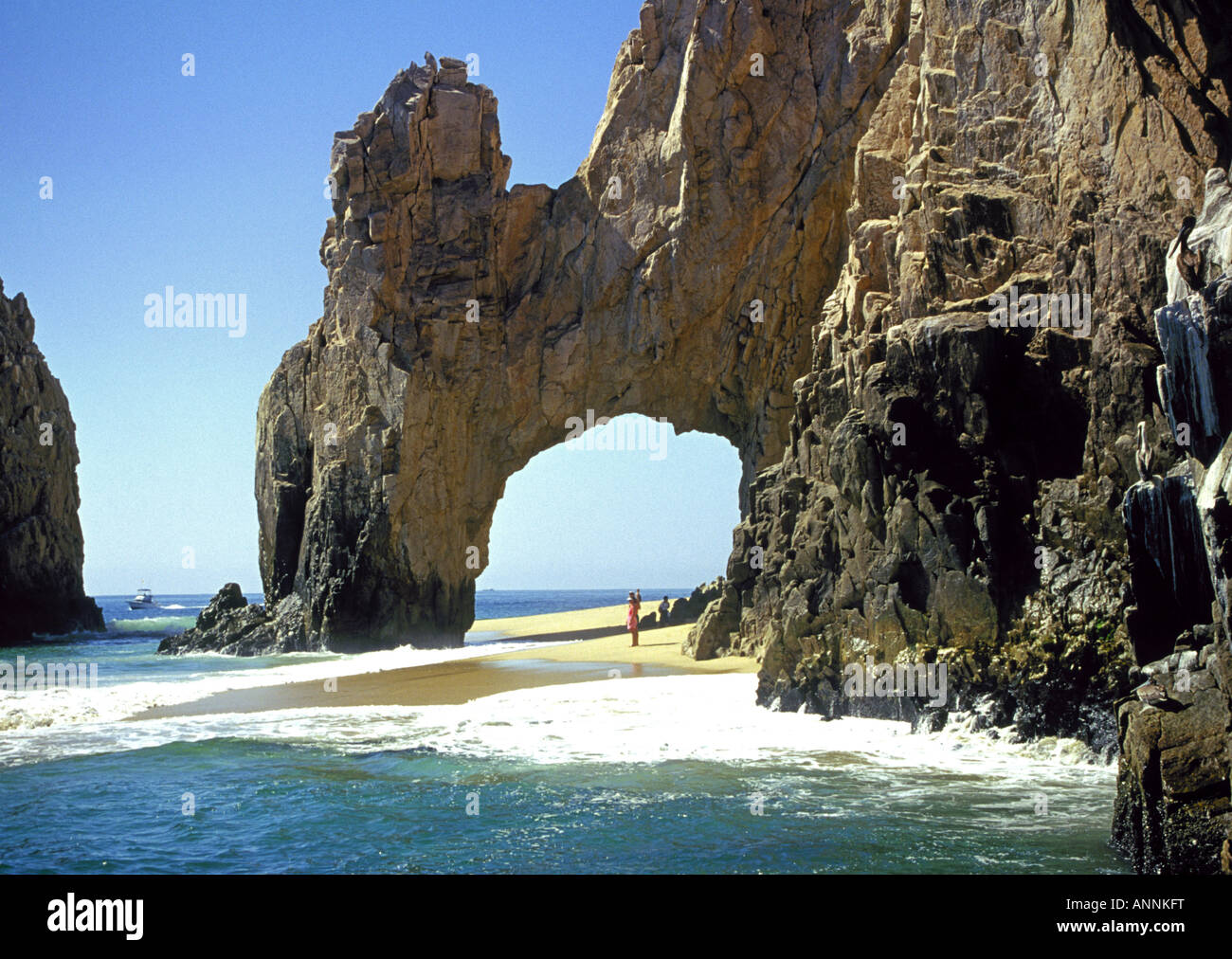 A view of El Arco on the Sea of Cortez Gulf Of California near the city ...