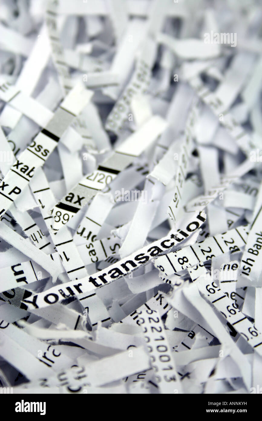 Theft shredded data confidential hi-res stock photography and images ...