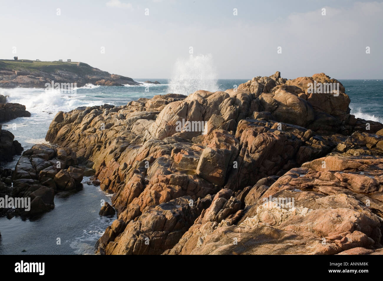 Costa del Morte (Coast of Death), A Coruna, Northern Spain. Waves ...