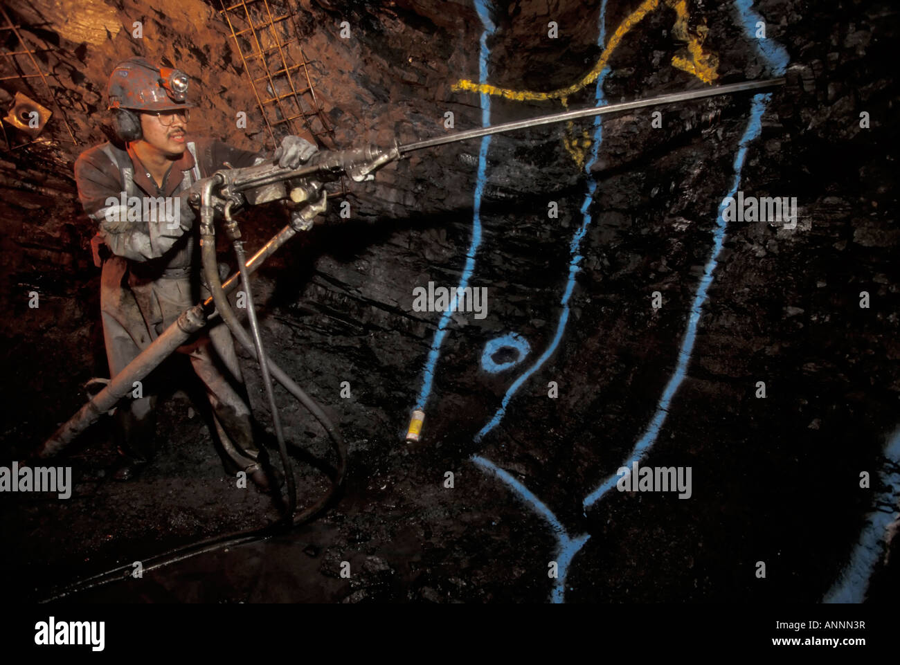 Gold mine underground drilling hi-res stock photography and images - Alamy