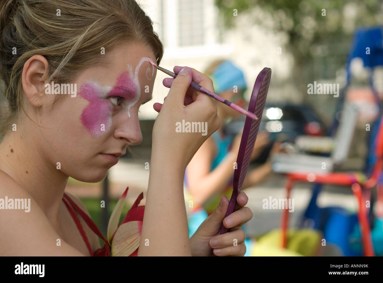 French face paint hi-res stock photography and images - Alamy