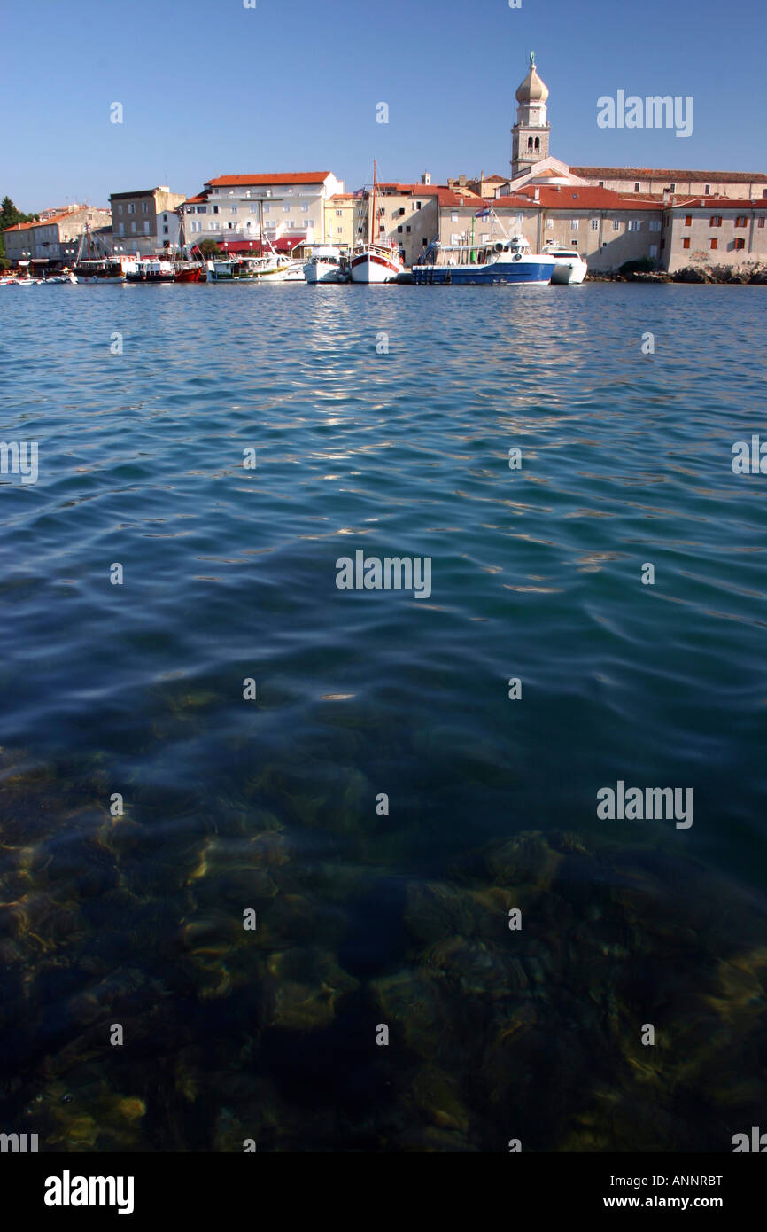 The Port at Krk Island Croatia Stock Photo - Alamy