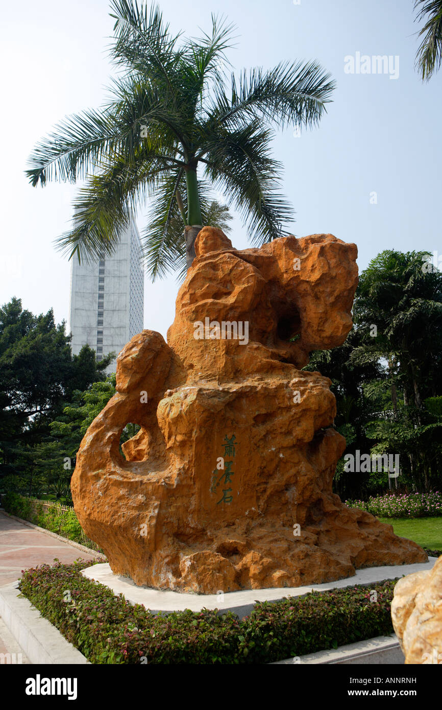 Sculpture, Shamian Dao Sand Surface Island, Guangzhou, China Stock ...