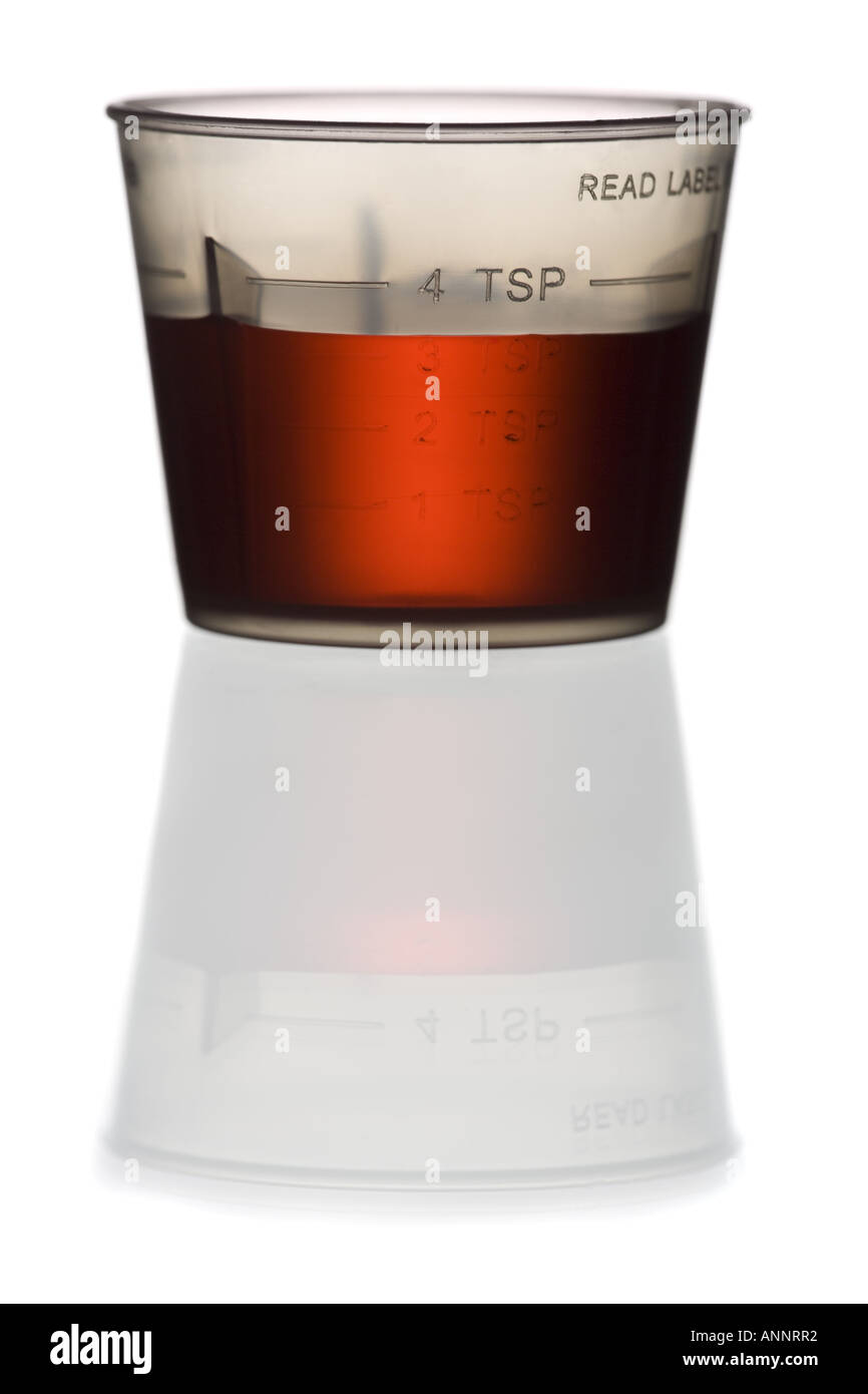 Syrup in a plastic measuring cup Stock Photo - Alamy