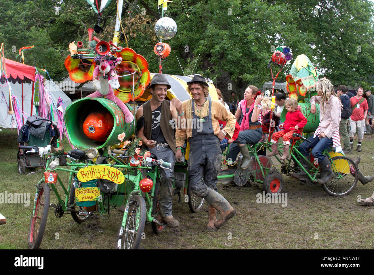 Rinky Dink rechargeable ecological bicycle at Glastonbury Festival of ...