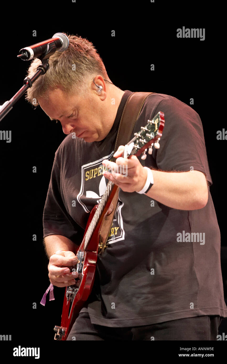 Bernard Sumner singer vocalist guitarist of New Order at Glastonbury ...