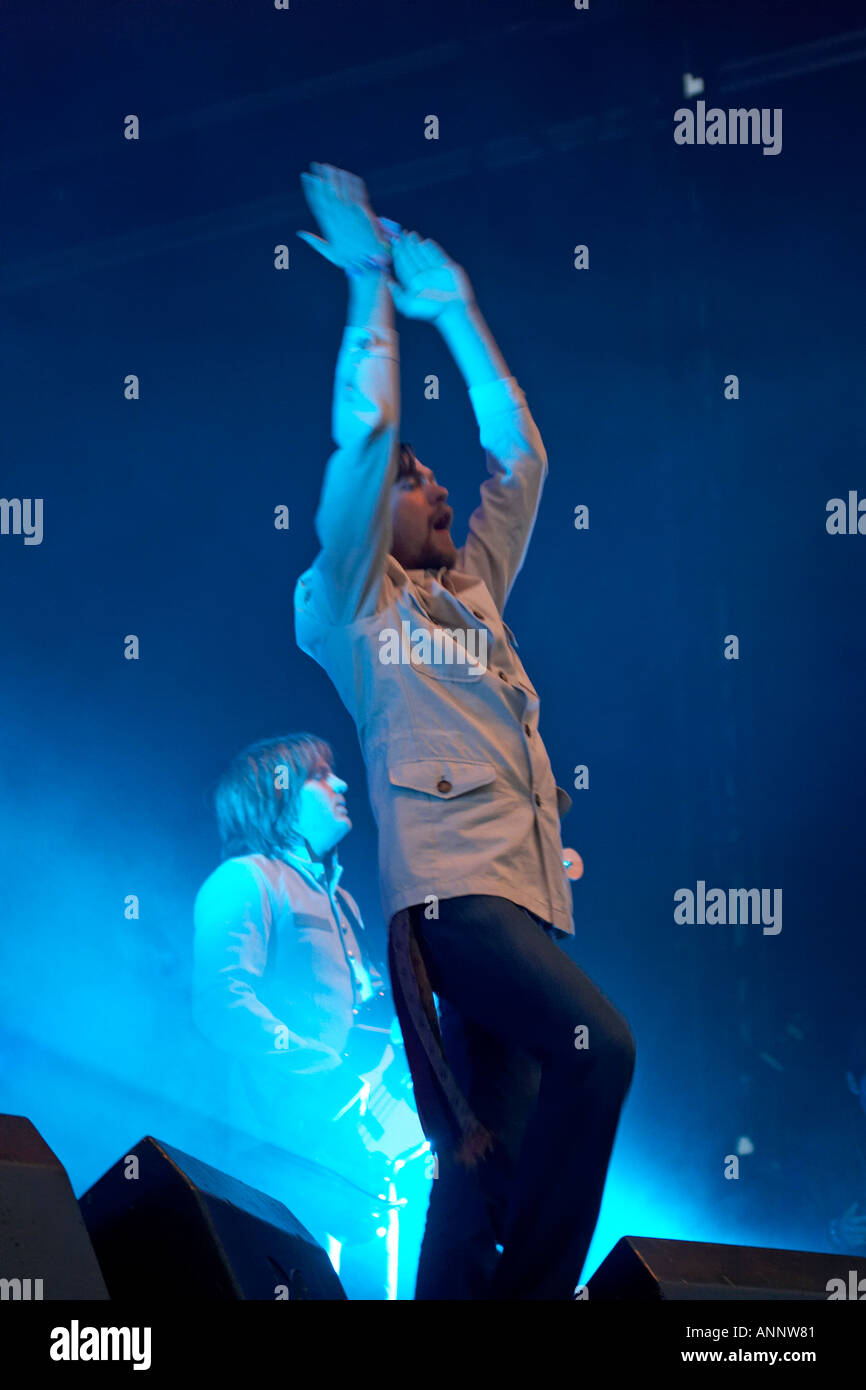 Tom Meighan singer vocalist musician of Kasabian at Glastonbury ...
