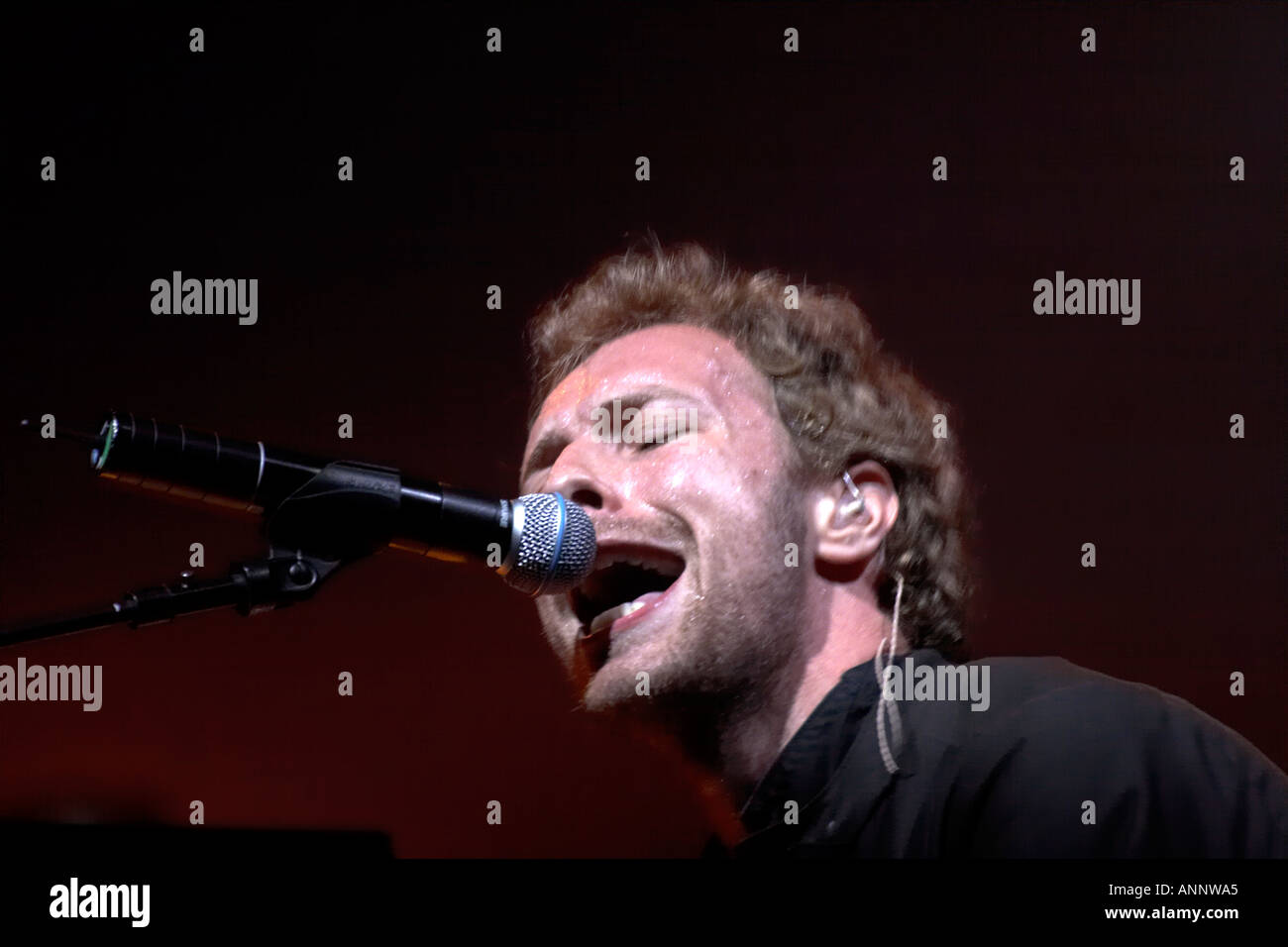 Chris Martin singer vocalist of Coldplay on Pyramid Stage at ...