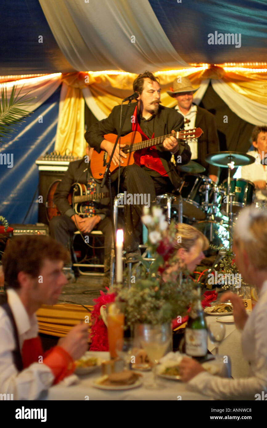 Lost Vagueness Silver Service Restaurant with band and diners dressing ...