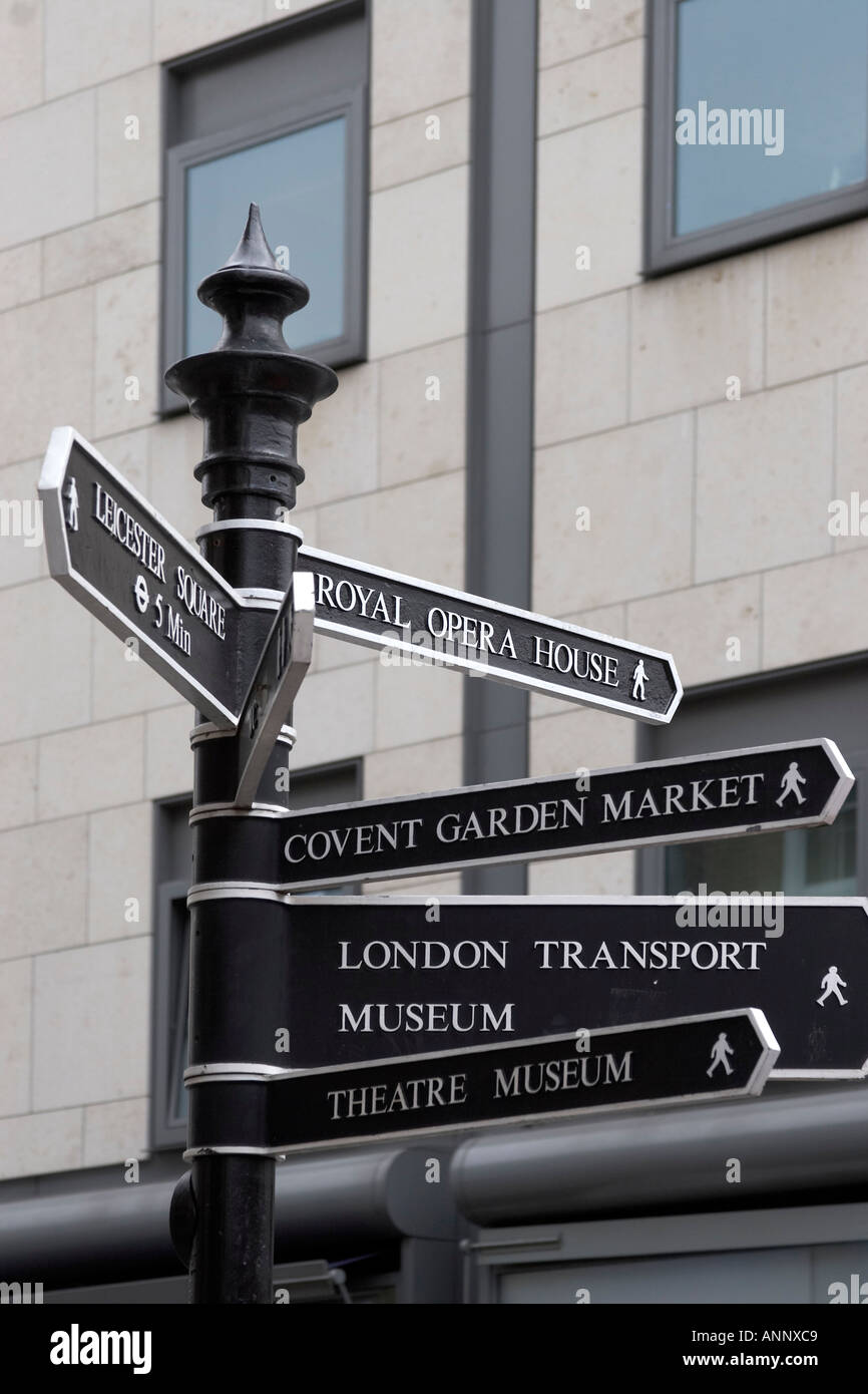 Signs in Covent Garden London WC2 England Stock Photo - Alamy