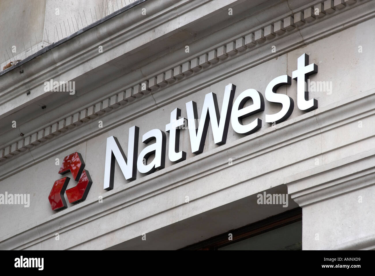 Nat West Bank sign logo Stock Photo - Alamy