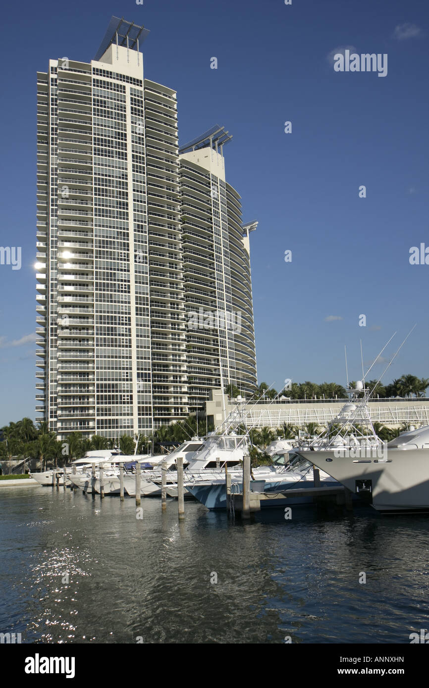 Miami Beach Florida,marina,Icon,condominiums,high rise skyscraper ...