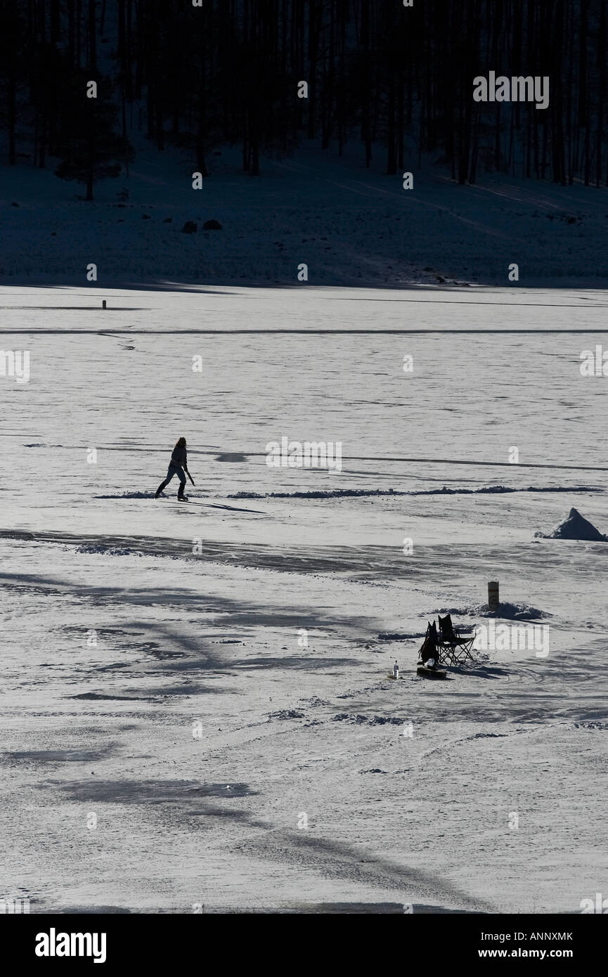 Frozen Lake, Northern Arizona Stock Photo - Alamy