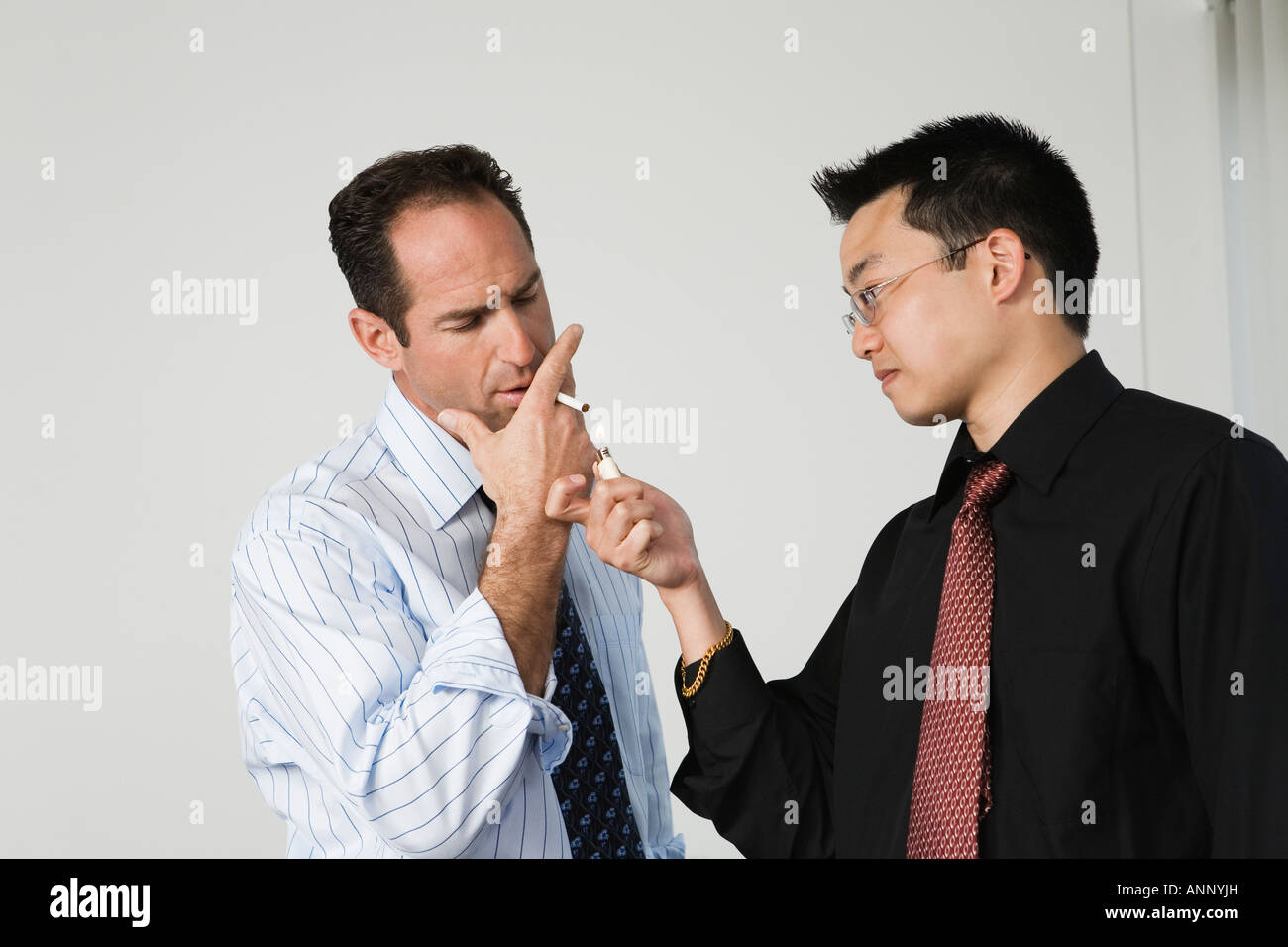 View of architects smoking in the office Stock Photo - Alamy