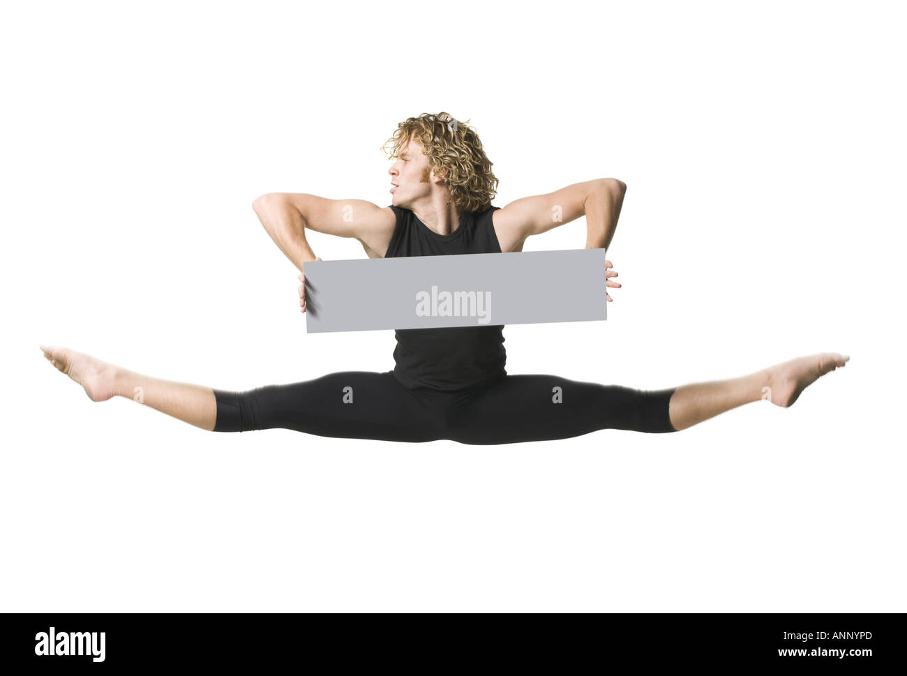 Man sitting legs apart Cut Out Stock Images & Pictures - Alamy