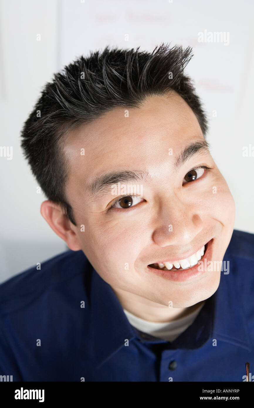 Portrait of mid adult man smiling Stock Photo - Alamy
