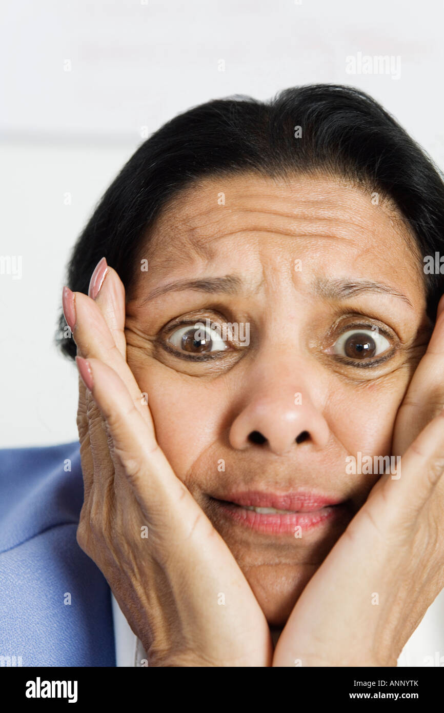 Female Tension Faces High Resolution Stock Photography and Images - Alamy