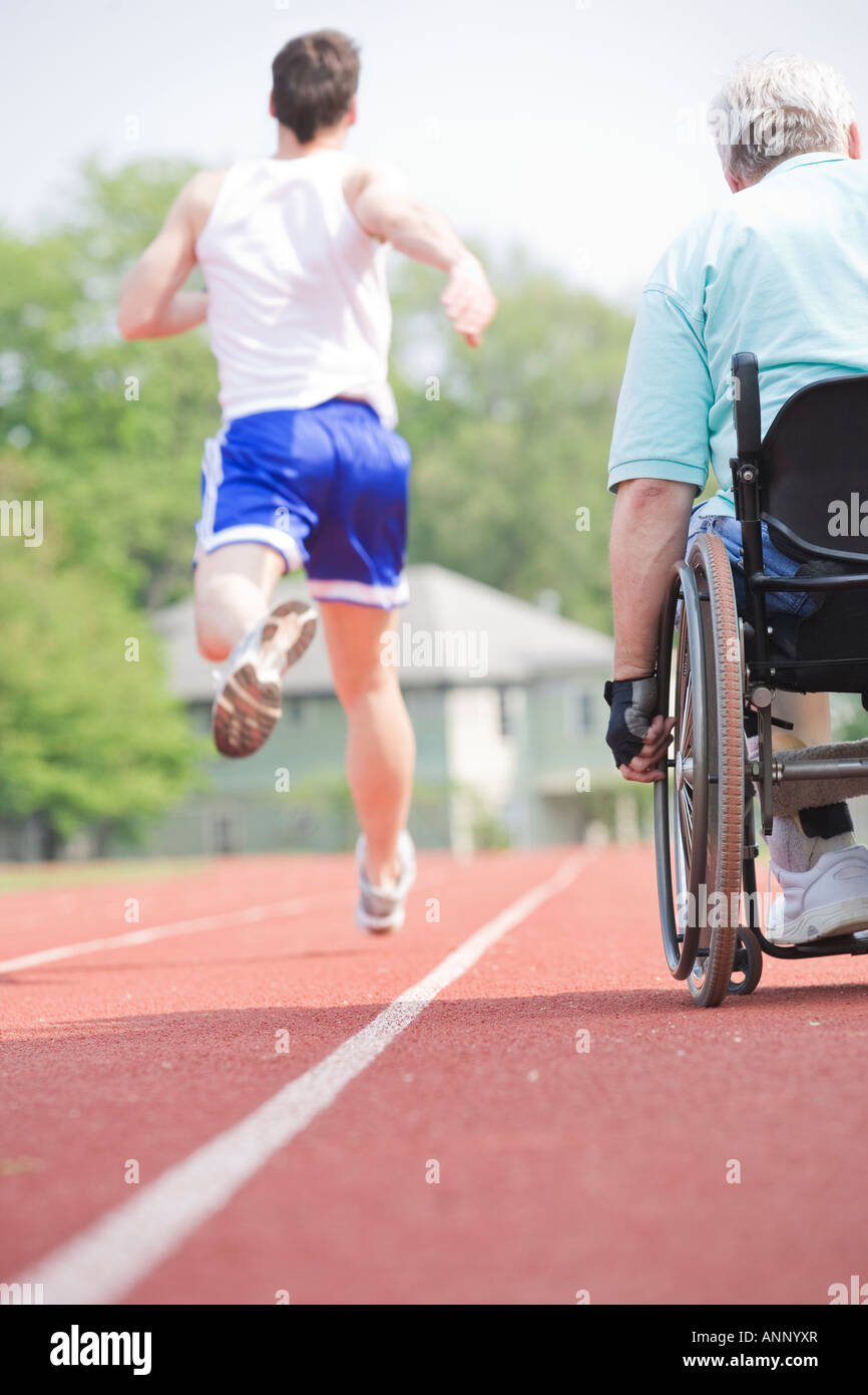 Disabled wheel chair racers hi-res stock photography and images - Alamy