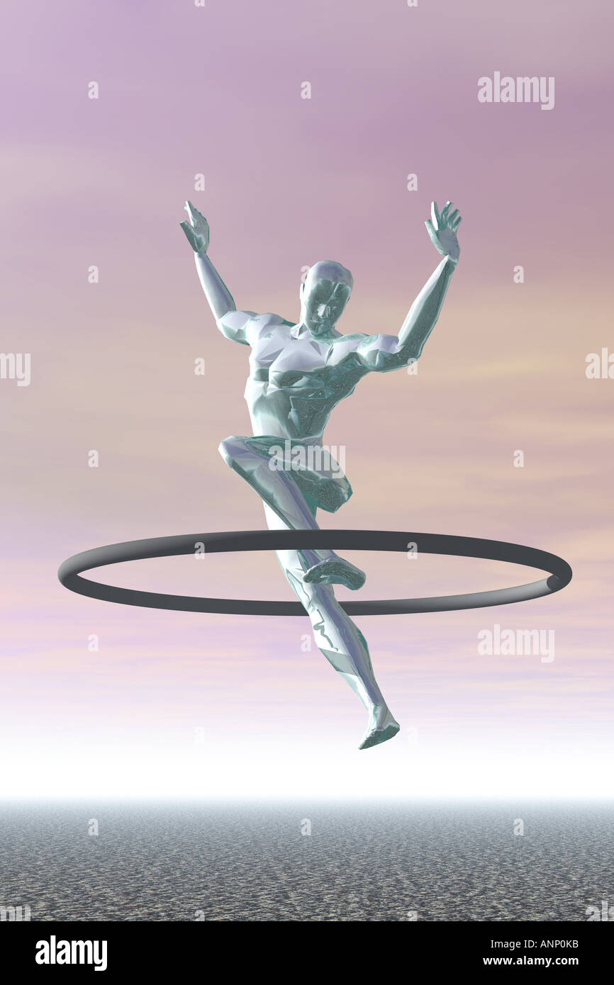 Jumping through hoops illustration hi-res stock photography and images ...