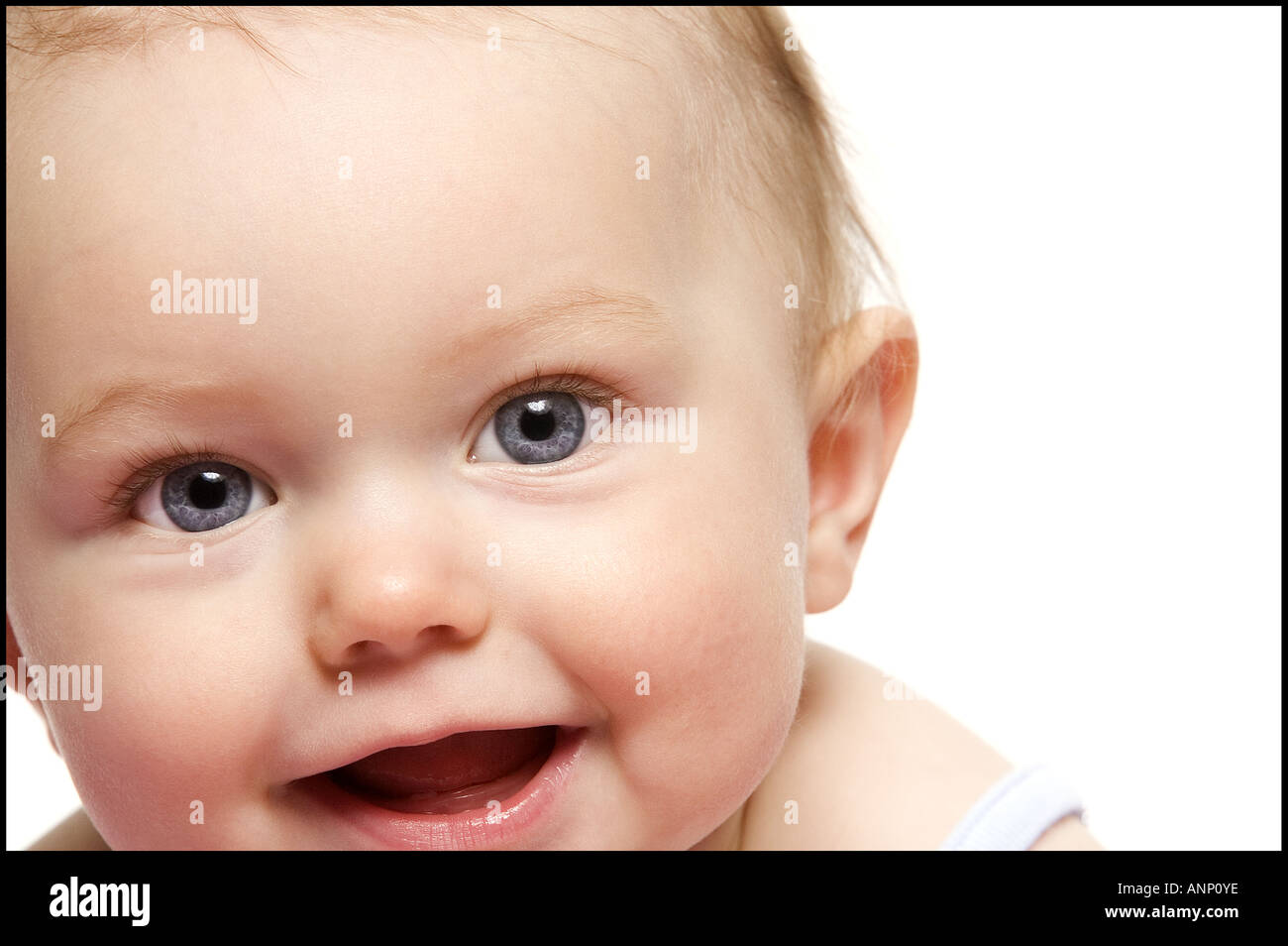 Portrait of a baby smiling Stock Photo - Alamy