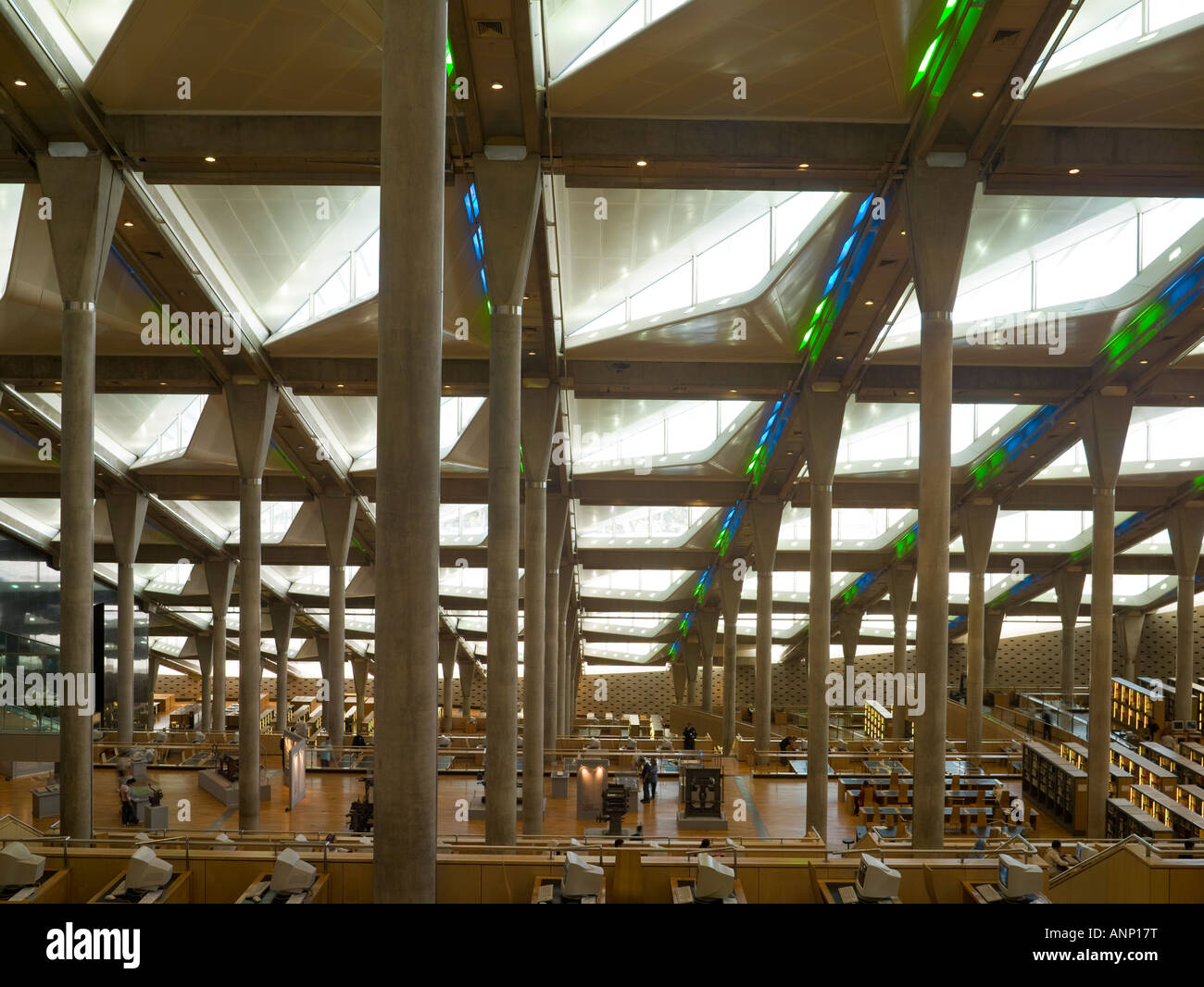 interior, Biblioteca Alexandrina, Alexandria library Stock Photo - Alamy