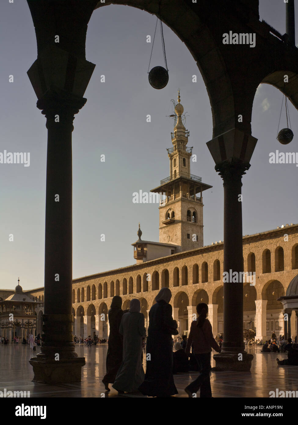 Courtyard, Great Mosque of Damascus, Syria Stock Photo - Alamy