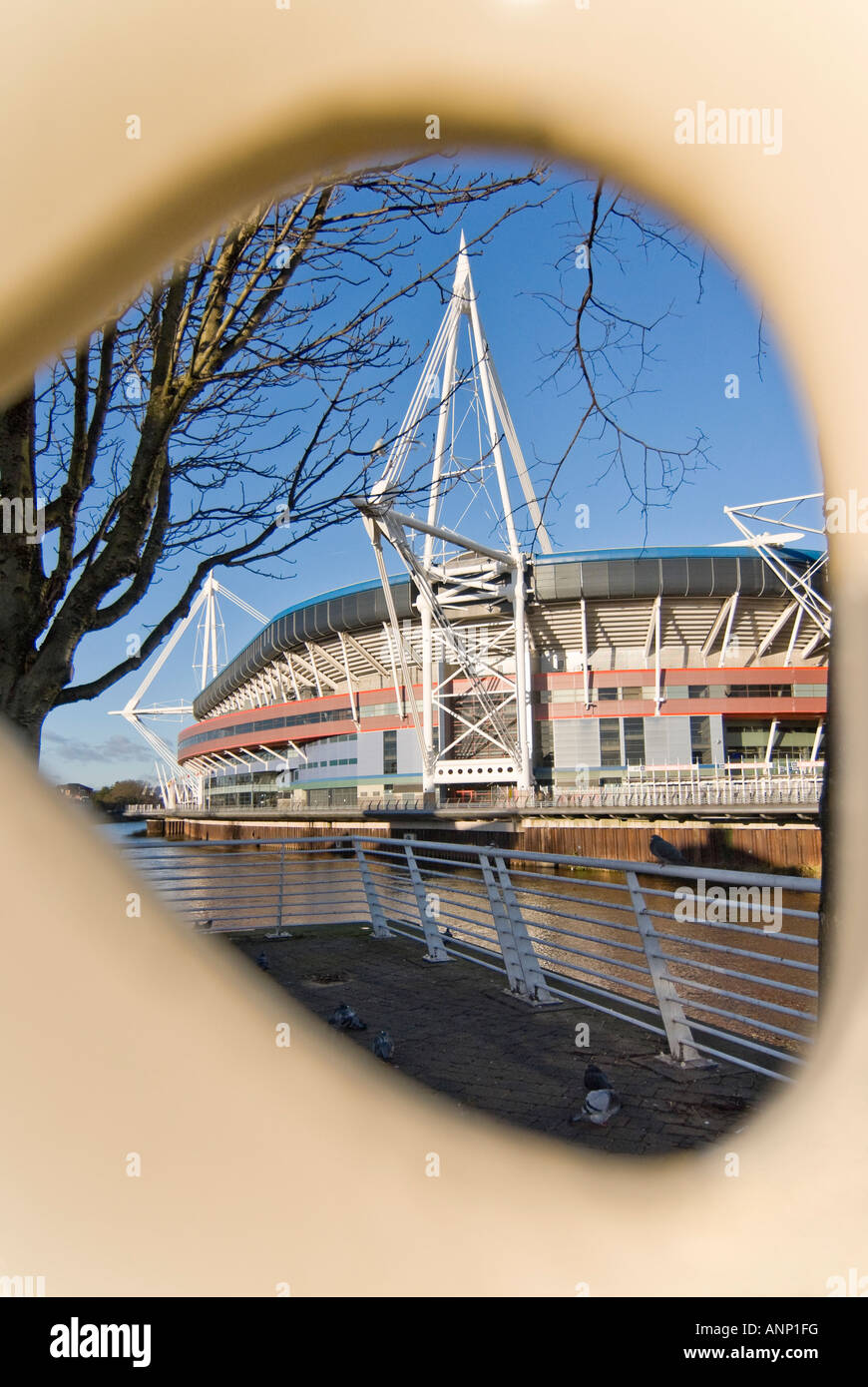 Vertical view of the Millennium Stadium (Stadiwm y Mileniwm) or the ...