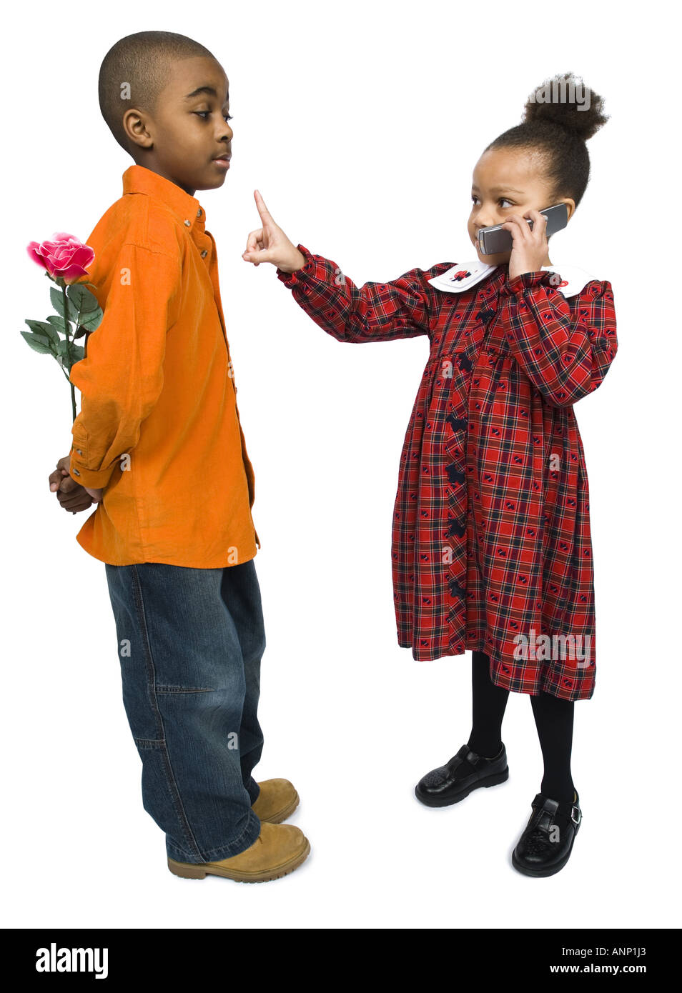 Teen girls talking back view Cut Out Stock Images & Pictures - Alamy
