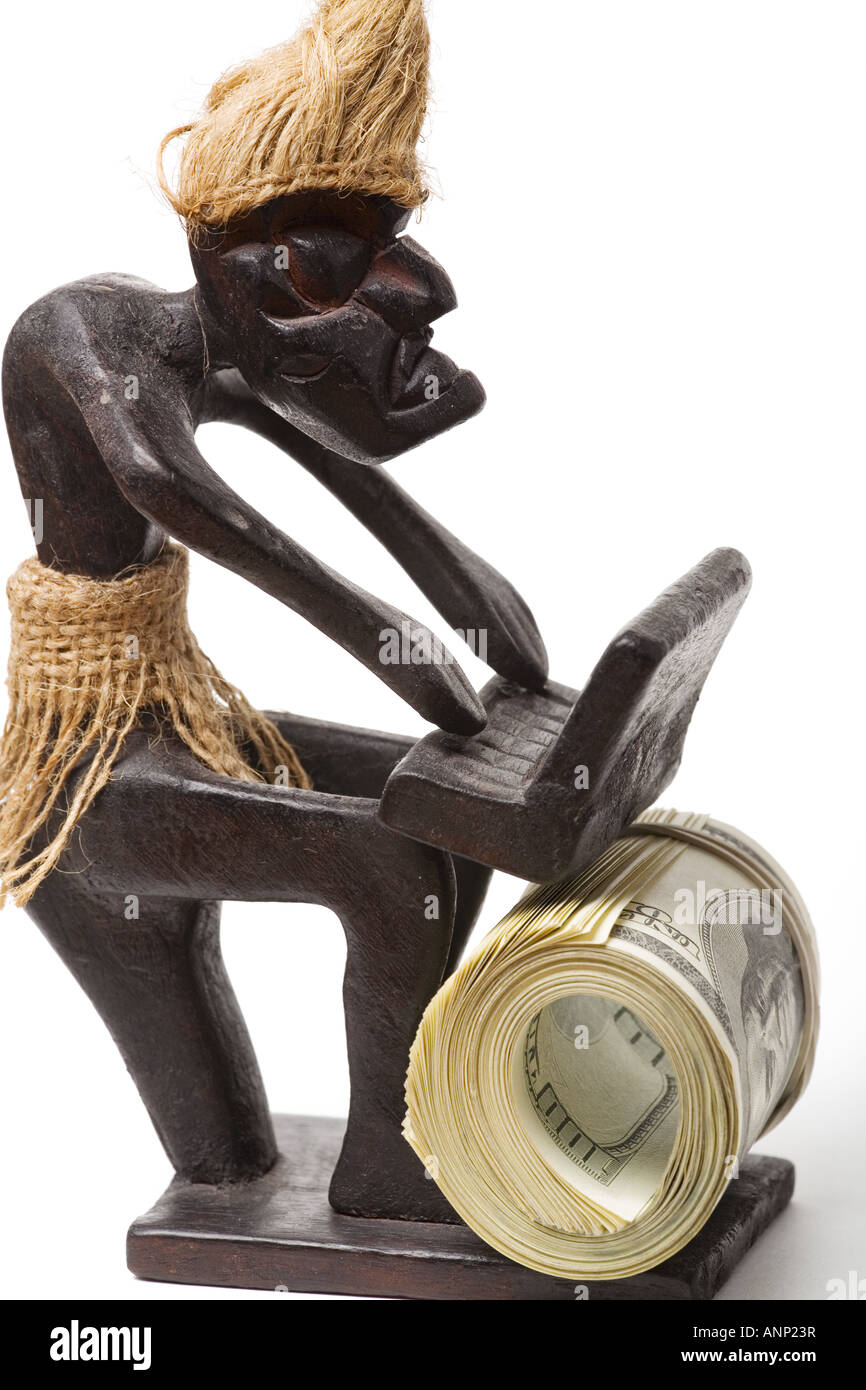 Image of hacker making money with personal computer Isolated Stock ...