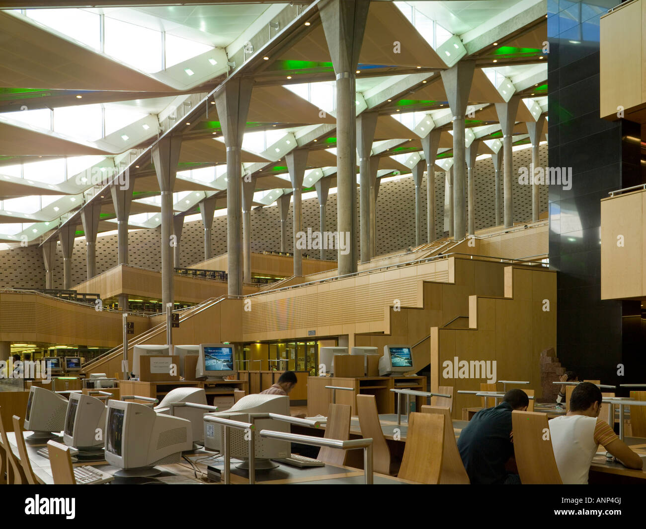 interior, Biblioteca Alexandrina, Alexandria library Stock Photo - Alamy