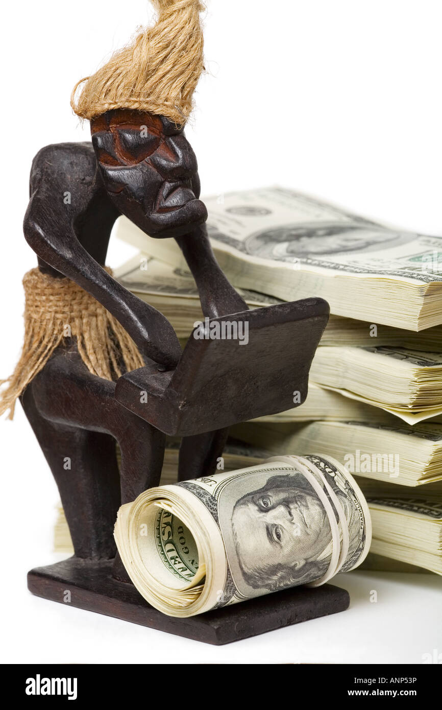 Image of hacker making money with personal computer Isolated Stock ...