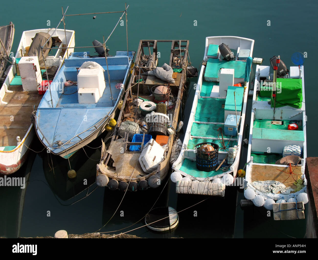 Small Fishing Boats Stock Photo - Alamy