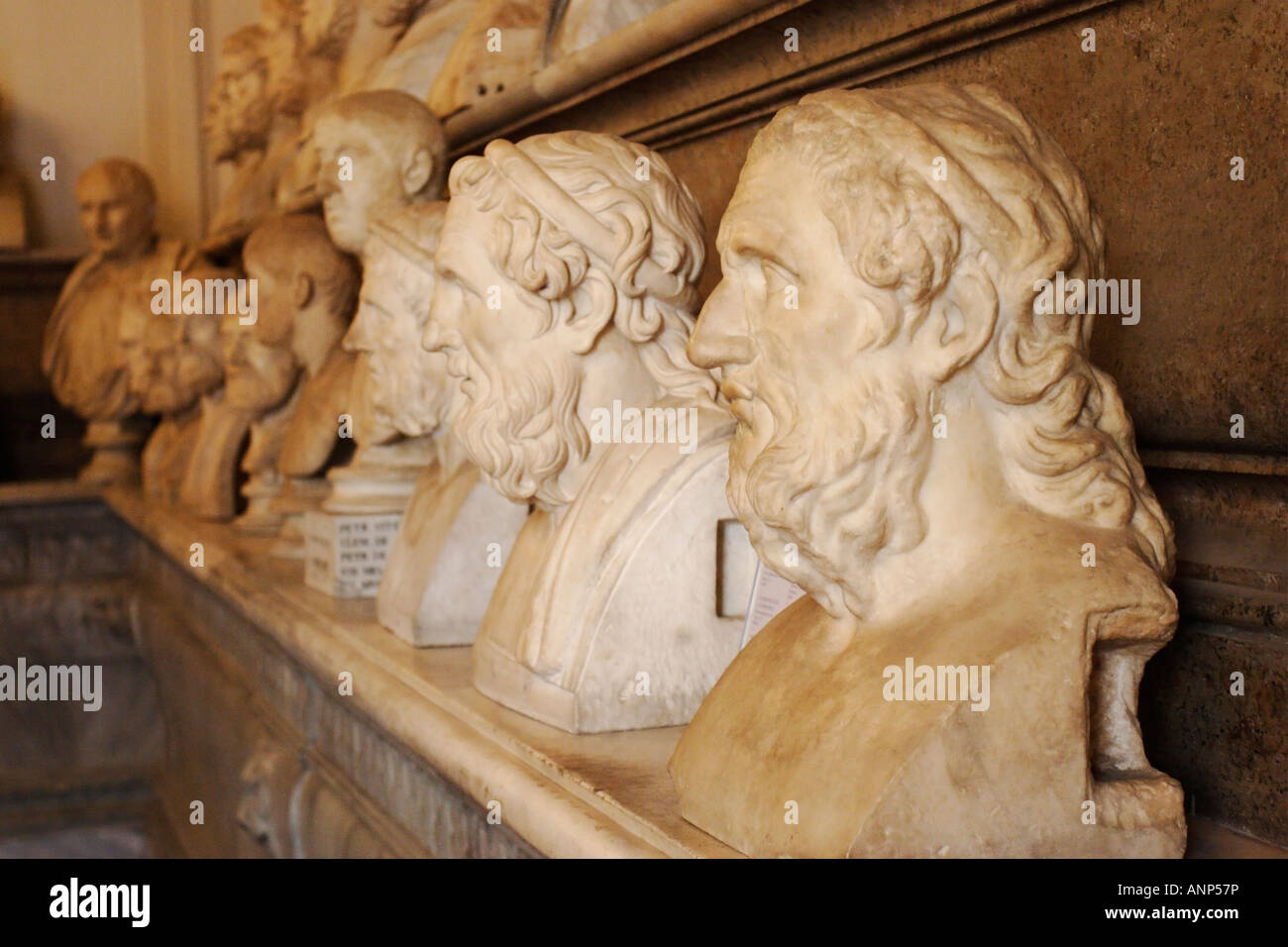 Pythagoras (Pitagora), Hall of the Philosophers, Capitoline Museum ...