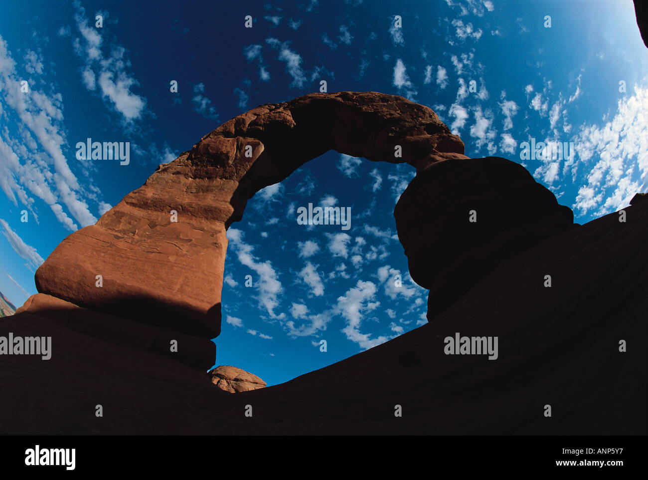 Low angle view of an rock arch formation Stock Photo - Alamy