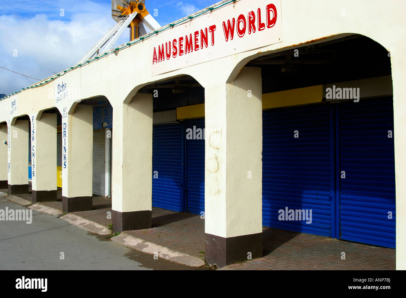 Amusement World ,part of Coney Beach Fun Fair , closed for the winter ...
