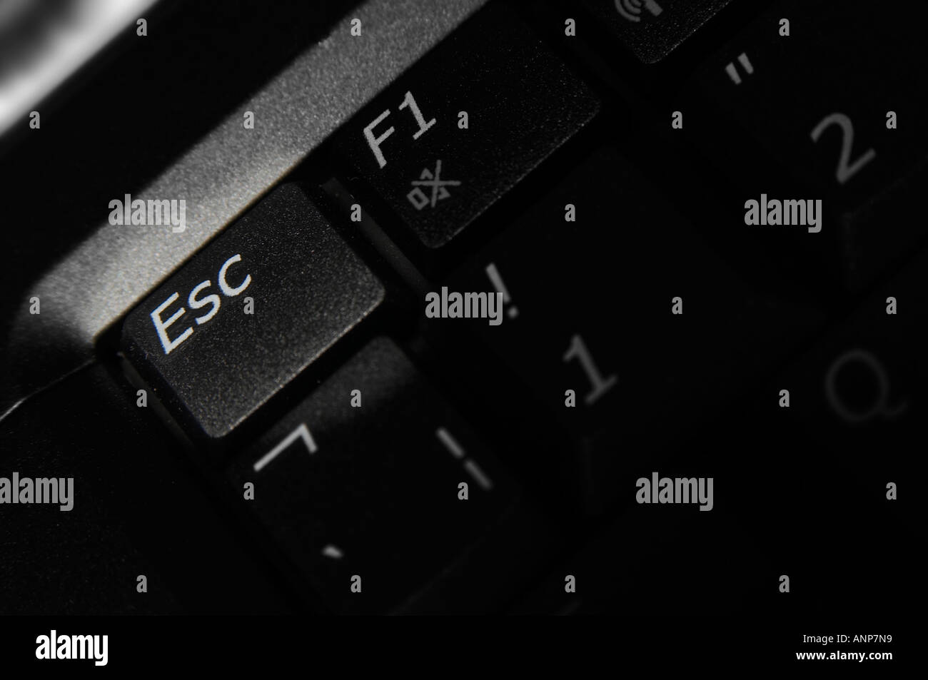 Escapism, escape, key, on, computer, keyboard, crash, crashed, it Stock ...