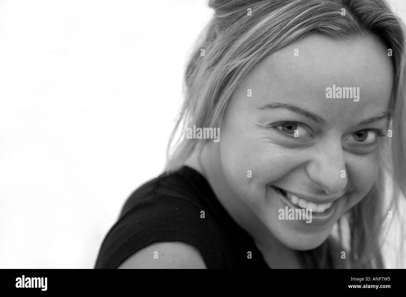 blonde blond female woman model face portrait horizontal headshot head ...