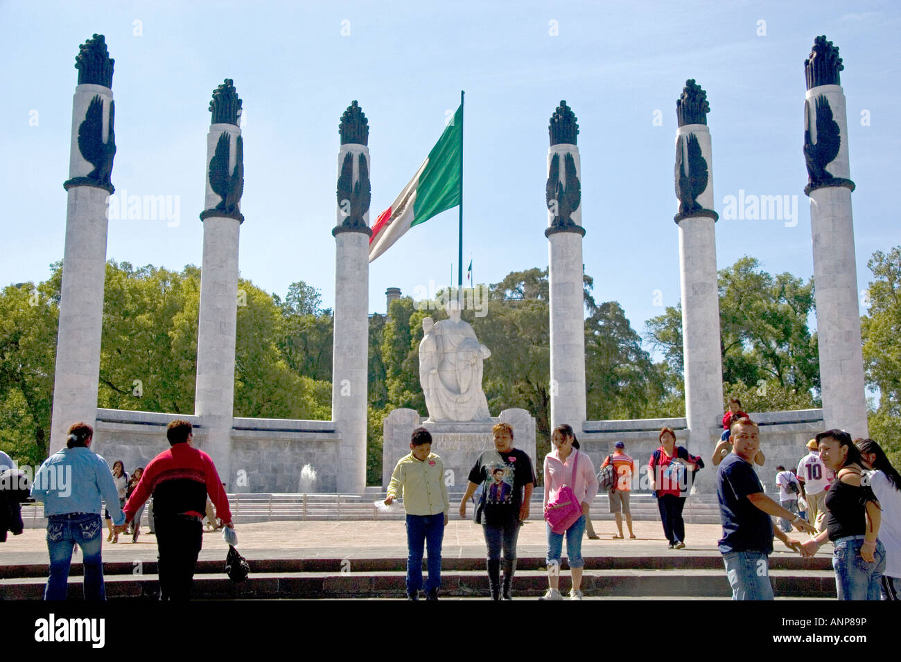 The Monument of the Heroic Cadets in Chapultepec Park in Mexico City ...