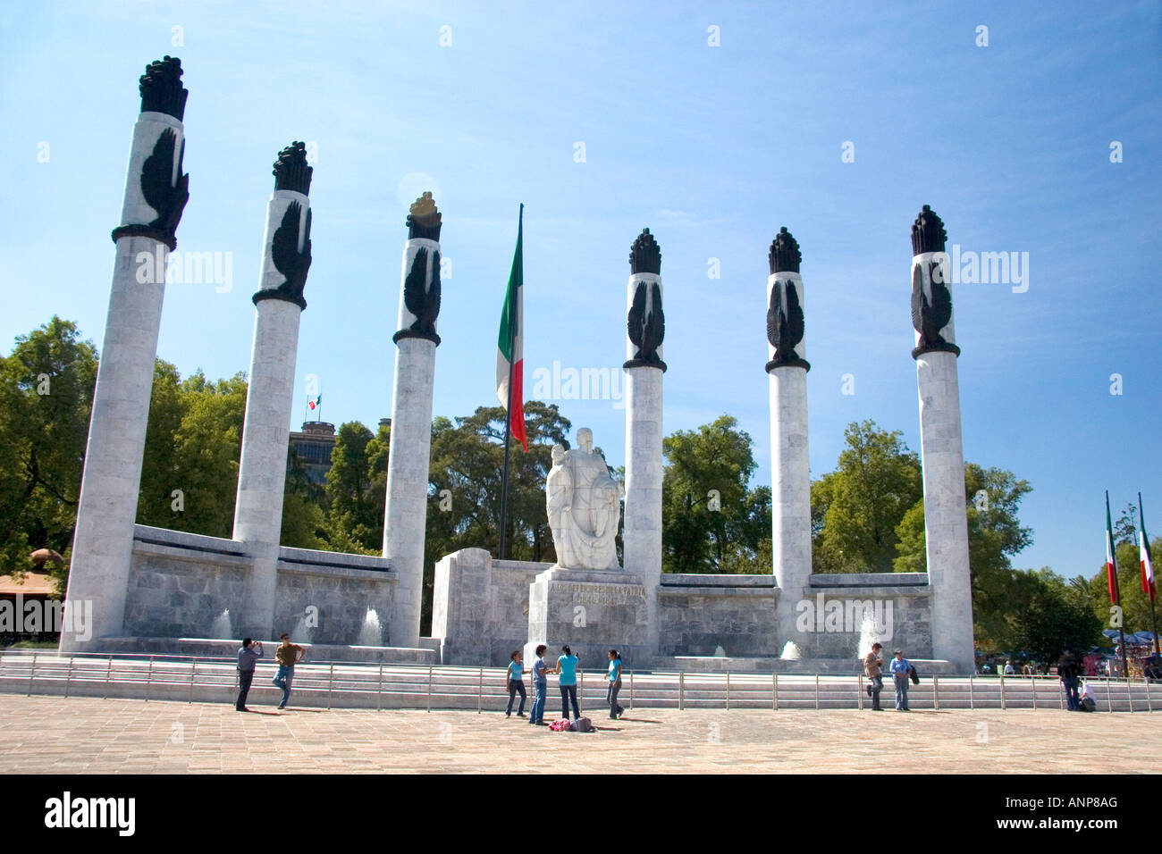 The Monument of the Heroic Cadets in Chapultepec Park in Mexico City ...