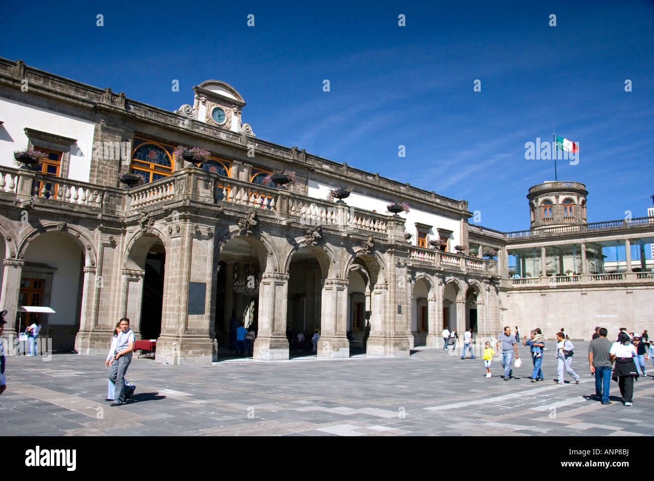 Exterior of the Chapultepec Castle in Mexico City Mexico Stock Photo ...