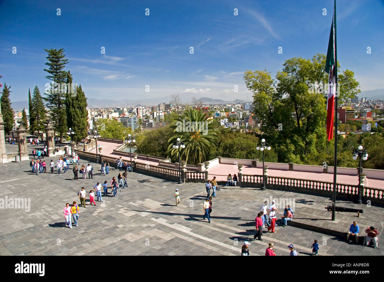 A view of Mexico City from Chapultepec Castle Mexico Stock Photo - Alamy