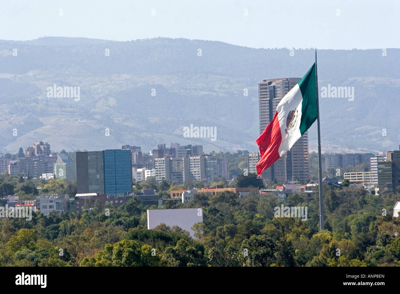 A view of Mexico City taken from Chapultepec Hill Mexico Stock Photo ...