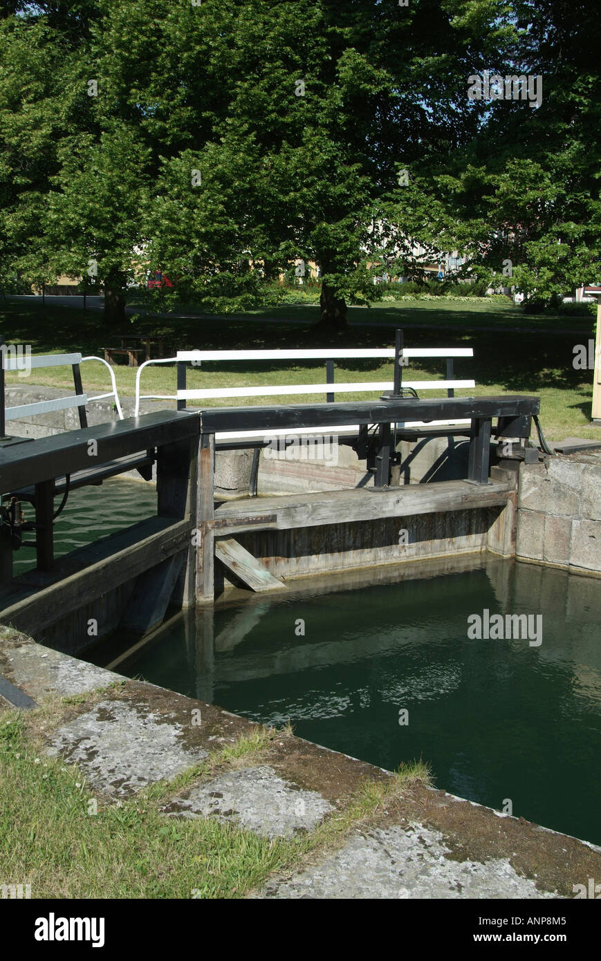 Lock, gate, canal, Vattern, climb, hill, water, level, boat, yacht ...