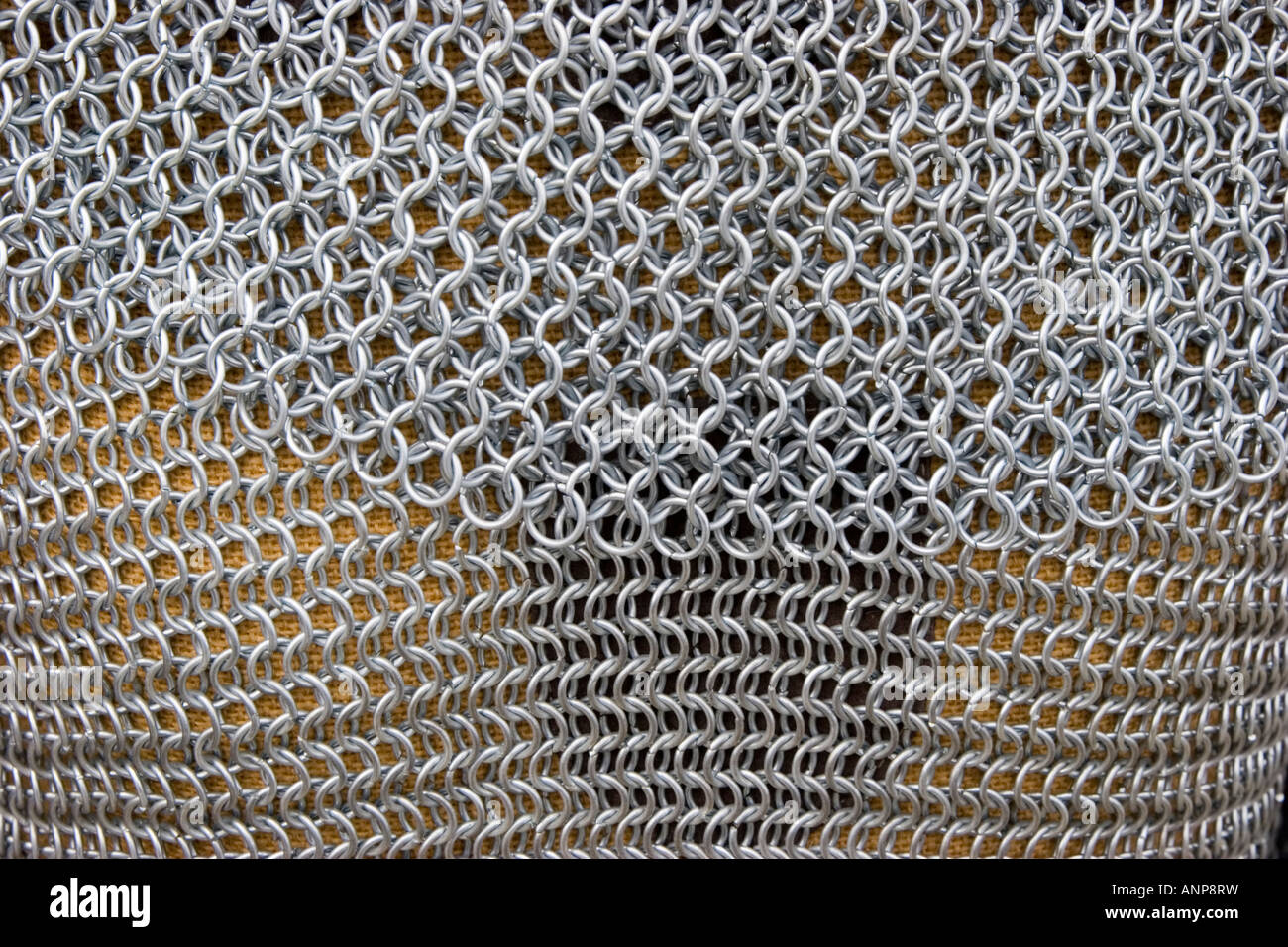 Close up of chain mail armour cloak Stock Photo - Alamy
