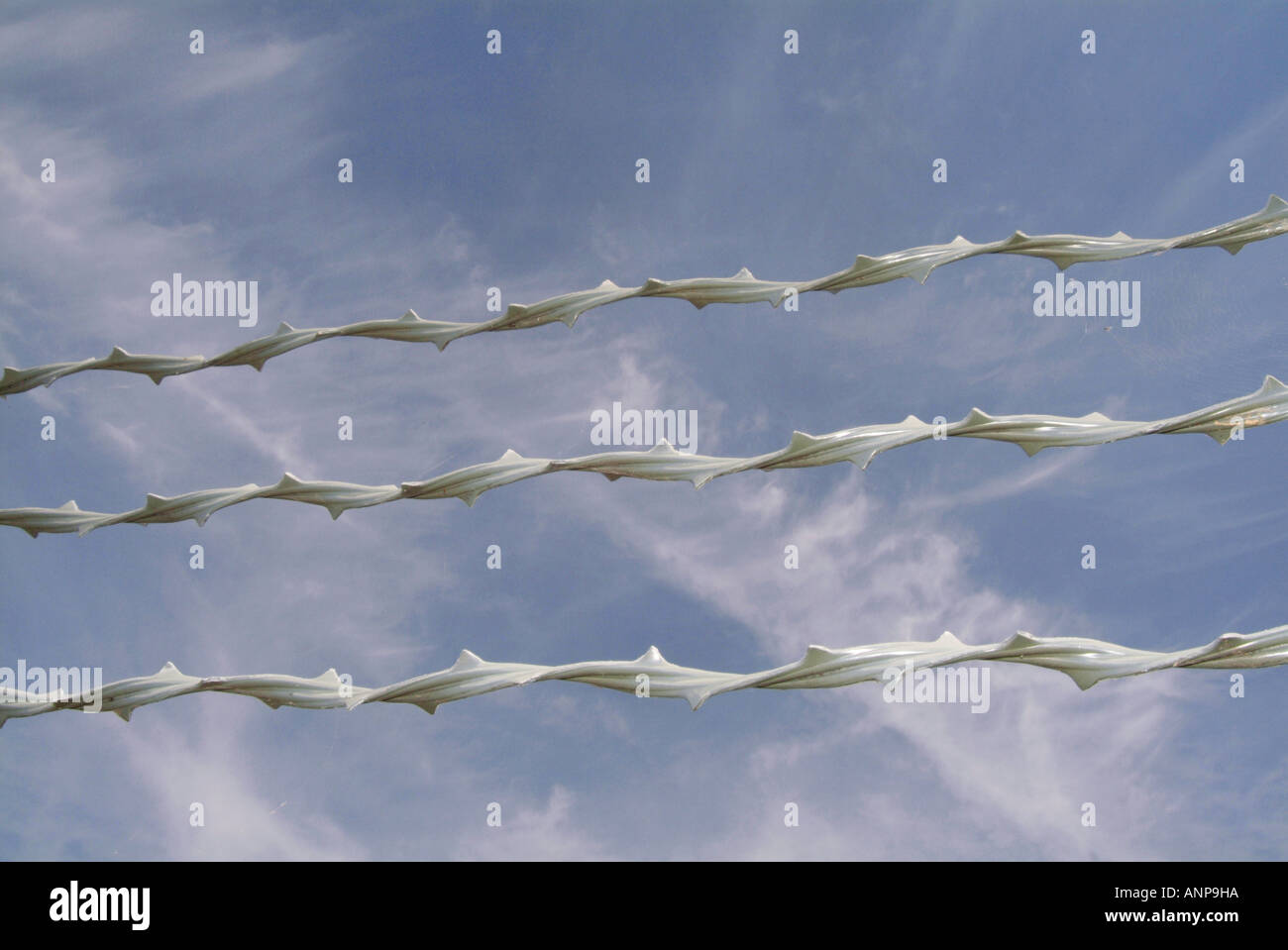 Bard wire fence hi-res stock photography and images - Alamy