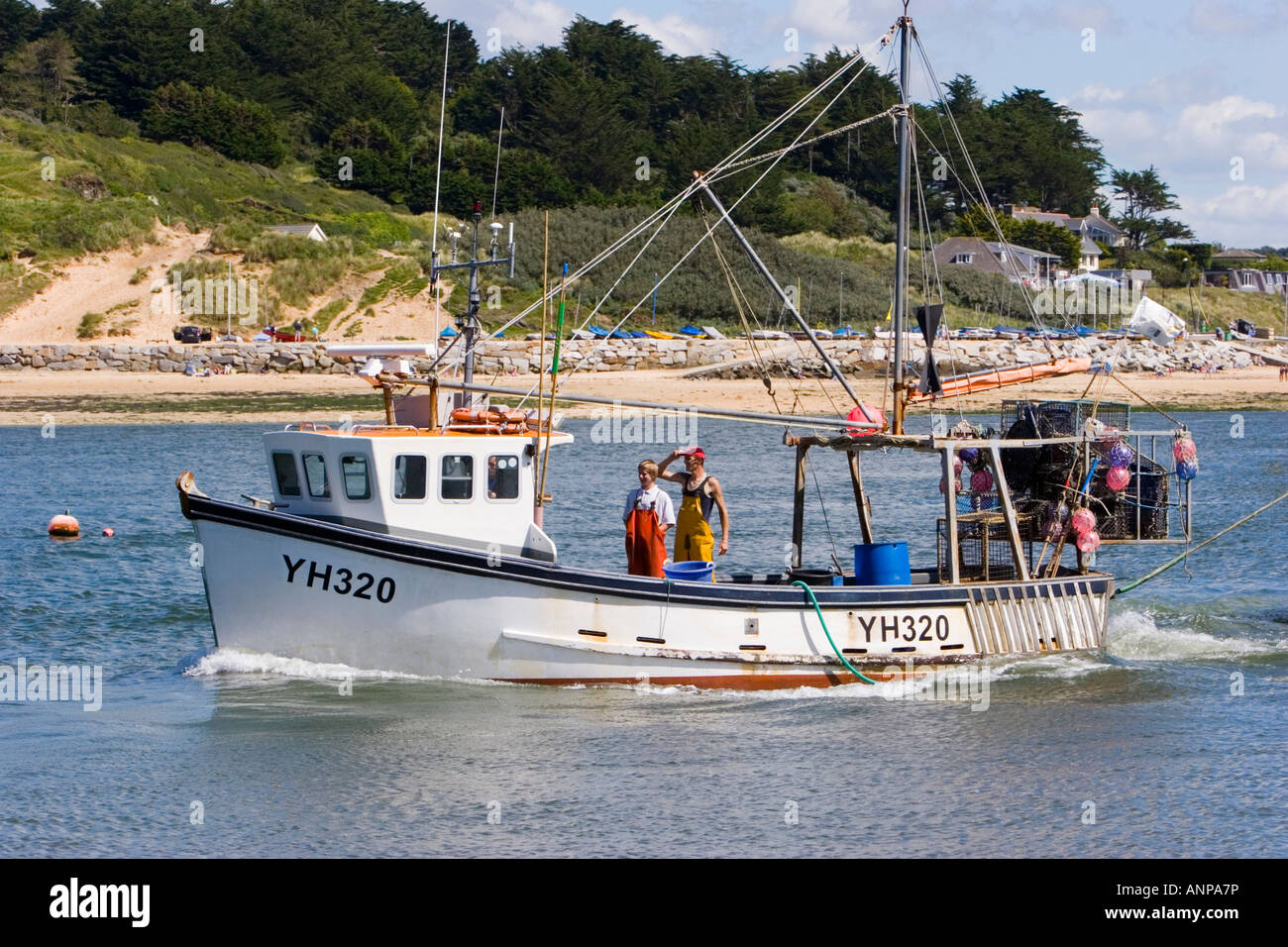 Fishing boats at sea off Padstow in north Cornwall Stock Photo - Alamy
