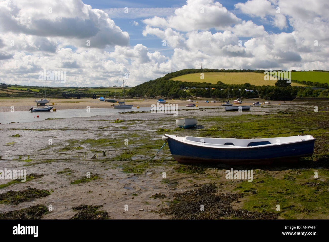 View over the River Camel in north Cornwall Stock Photo - Alamy