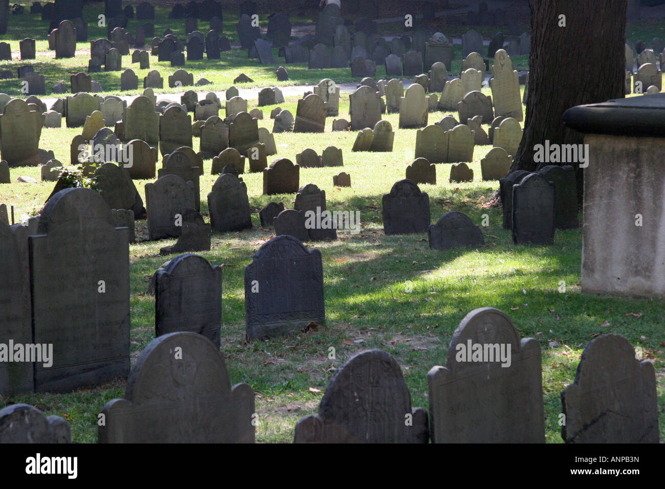 Historic graveyard in Boston Massachusetts USA Stock Photo - Alamy